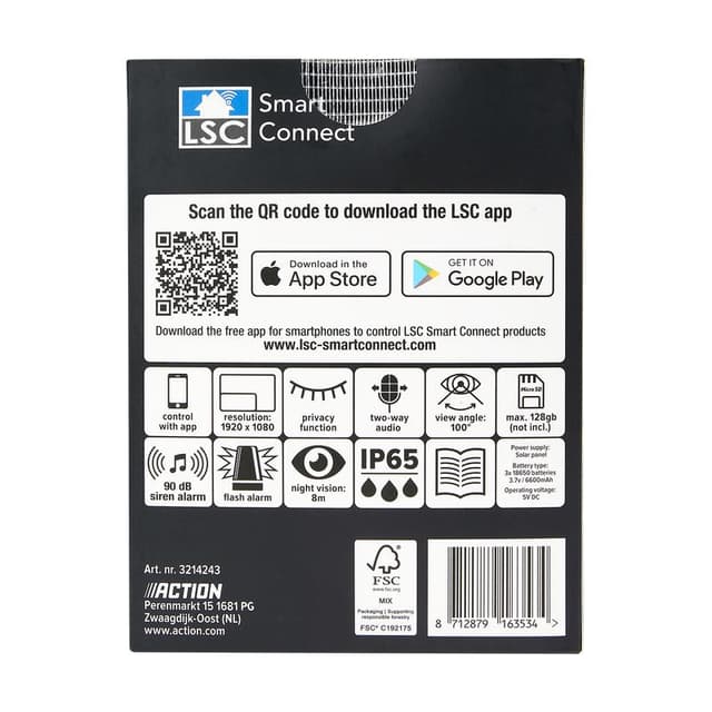LSC Smart Connect draadloze outdoor camera | Action Webshop BE