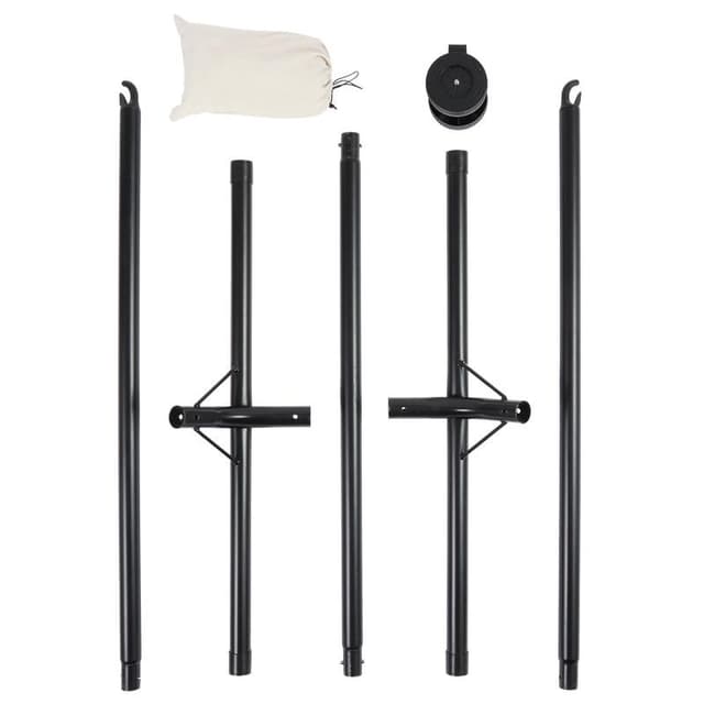 Hangmat met standaard - Crème/zwart | Action Webshop NL