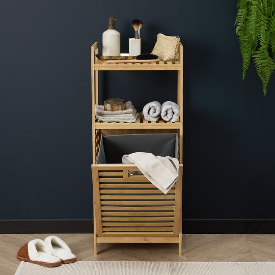 Dubbele wasmand van bamboe | Action Webshop BE