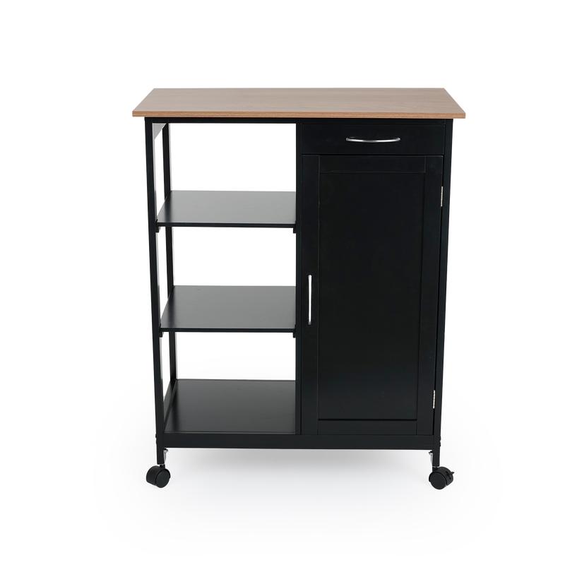 Keukentrolley op wielen - zwart | Action Webshop BE
