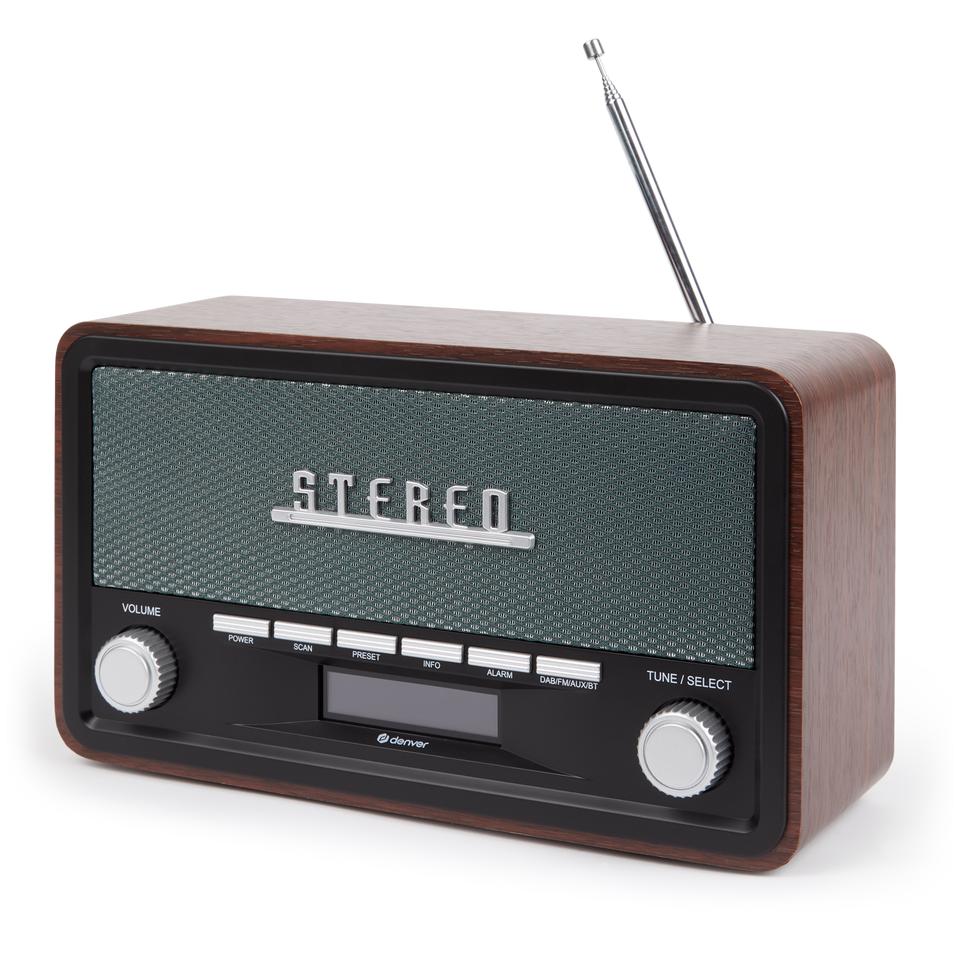 Retro Denver wekkerradio DAB-18 | Action Webshop BE
