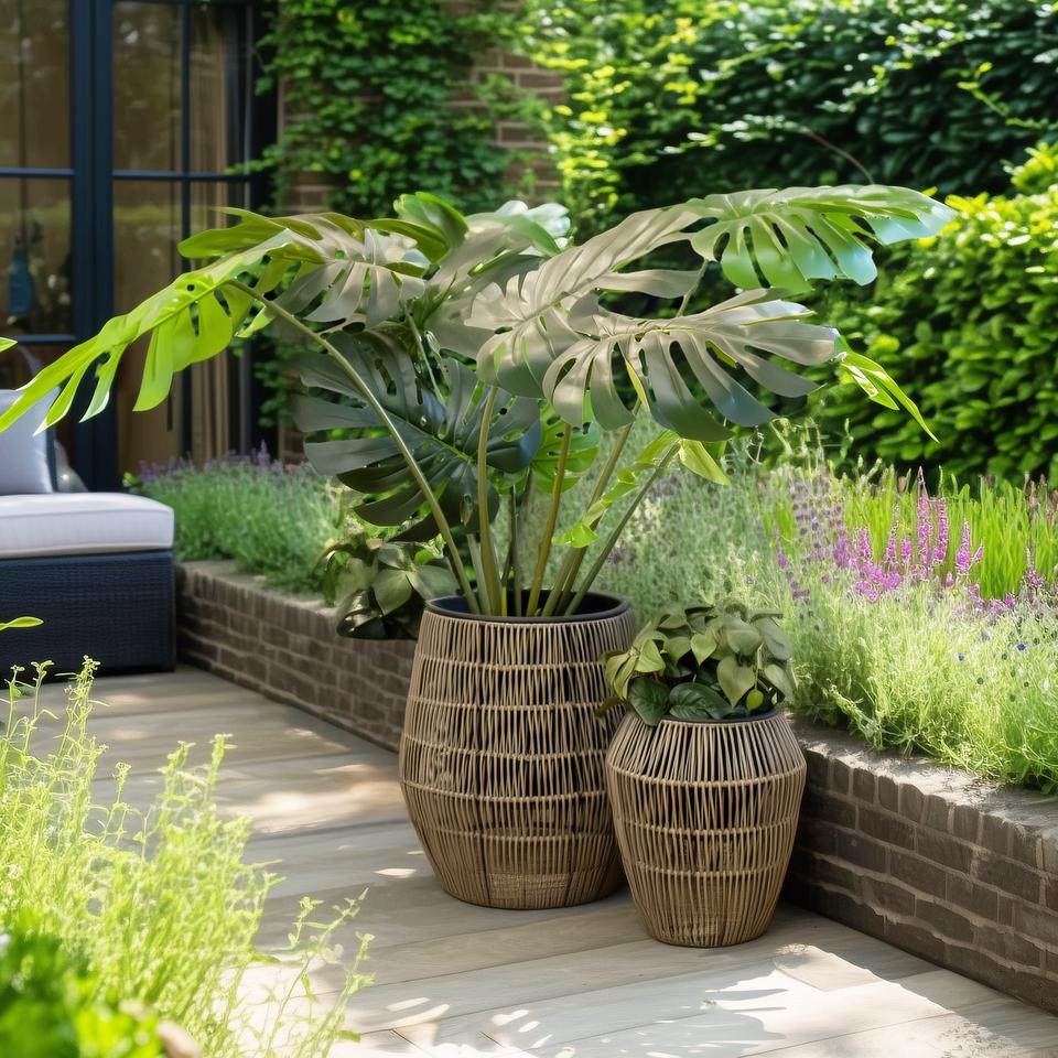 Set of 2 plant pots with lids 2-in-1 at a low price | Action Webshop NL