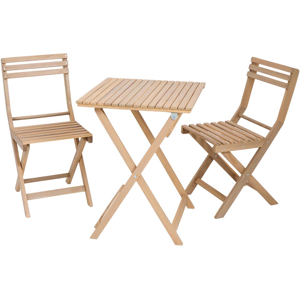 Luxe bistroset 3-delig: tafel & 2 stoelen | Action Webshop NL