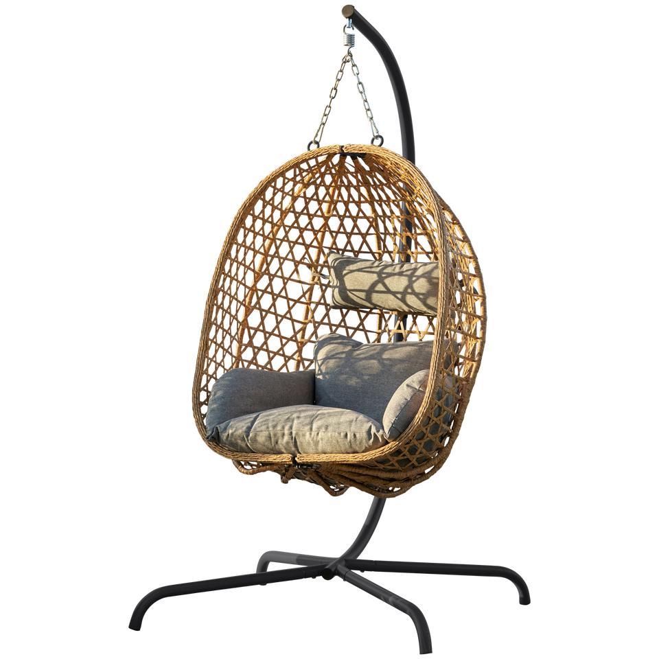 Egg-shaped outdoor hanging chair | Action Webshop | Action Webshop NL