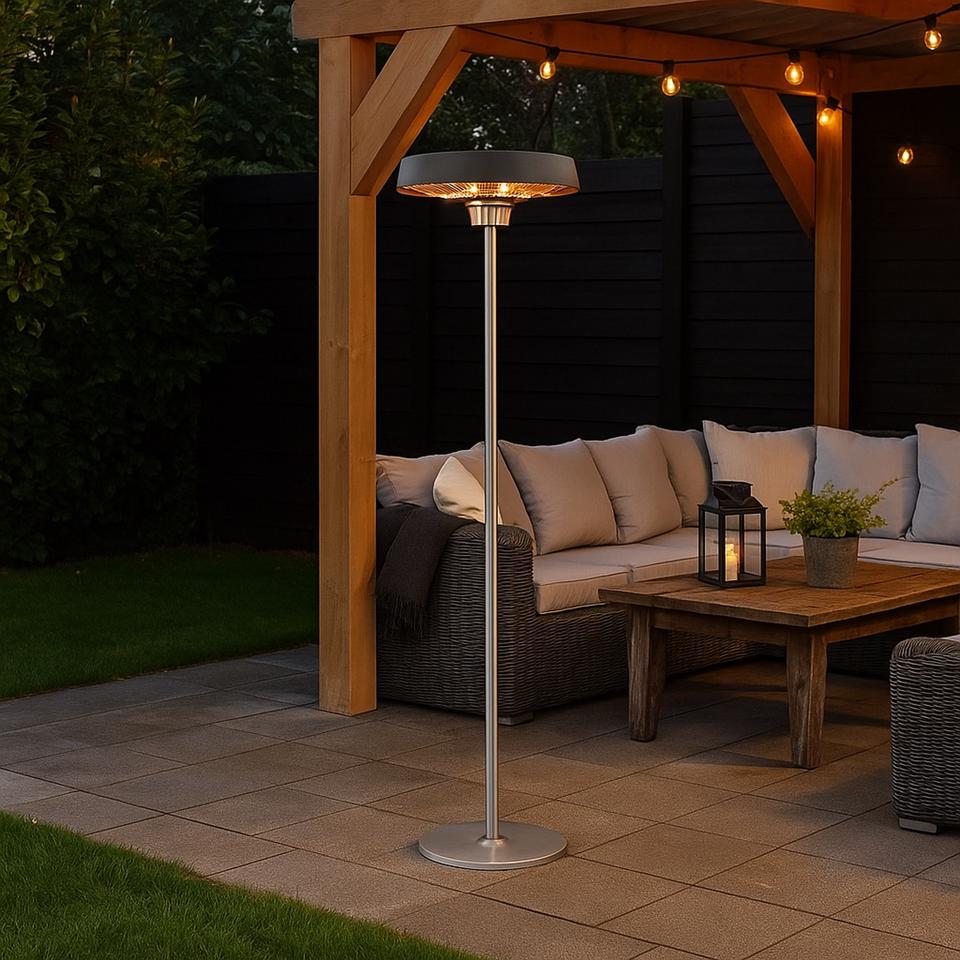Staande terrasverwarmer 50 x 50 x 210 cm | Action Webshop NL