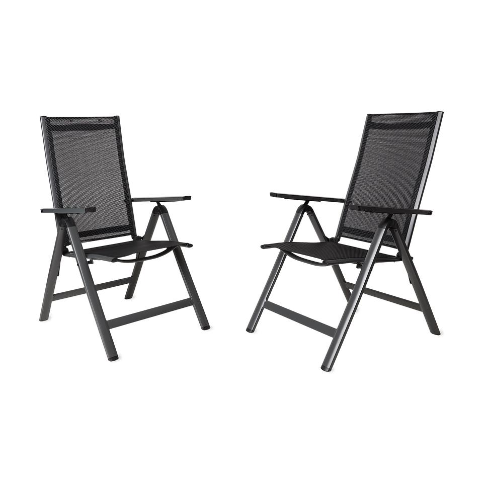 Set of two lightweight aluminium garden chairs at a low price | Action ...