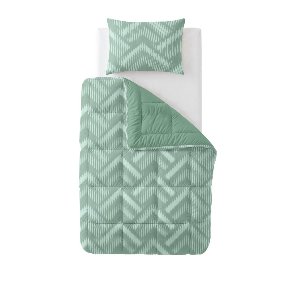 Lazy all-in-one dekbed - groen 1-persoons | Action Webshop BE