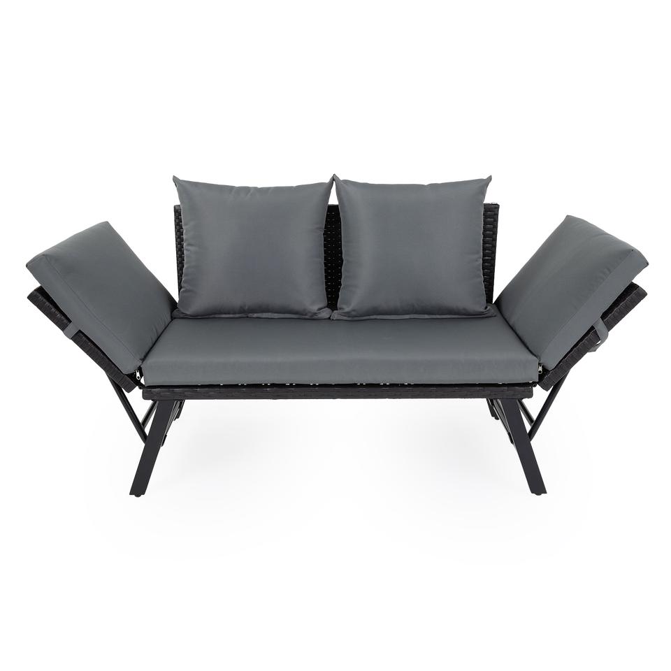 2-in-1 loungebank met rattanlook | Action Webshop BE