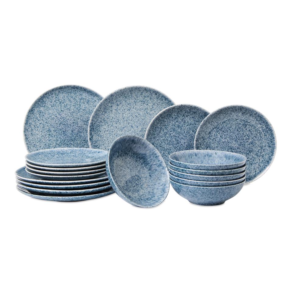 Dinner set Feather - Light blue | Action Webshop NL